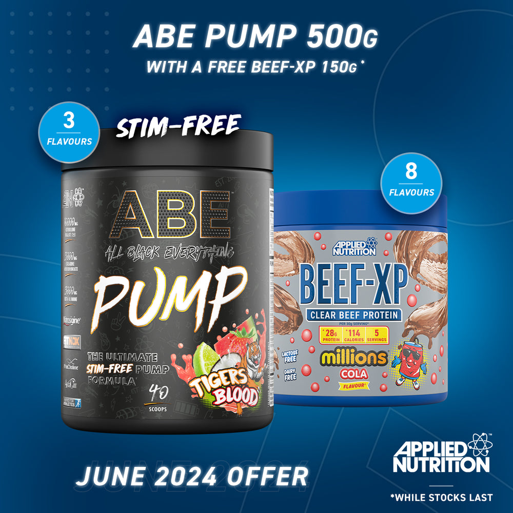 ABE Pump - Zero Stim Pre-Workout (500g) – Applied Nutrition Ltd